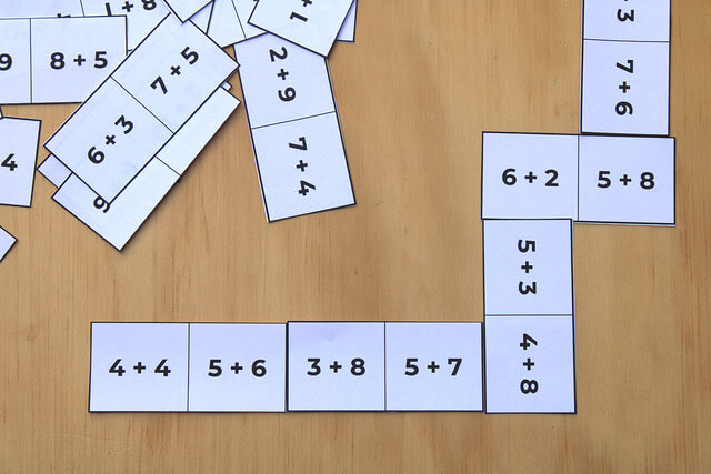 domino sumas - Aprendiendo matemáticas
