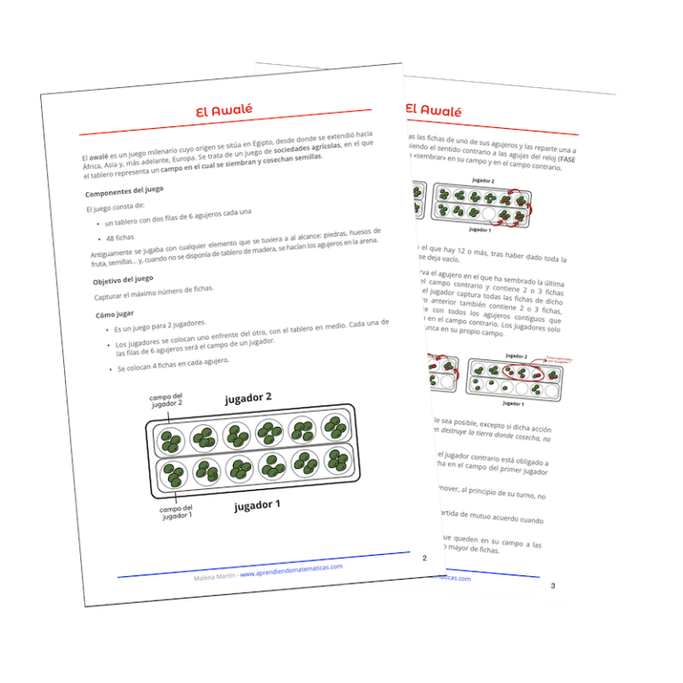 El awalé, un juego ancestral - Aprendiendo matemáticas